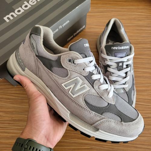 Jual New Balance NB 992 Grey || jjjjound black navy white blue suede ...