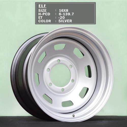 Jual Velg BAJA RING 16 HOLE 6 MOBIL OFFROAD R16 H6 LEBAR 8 INCI SILVER ...