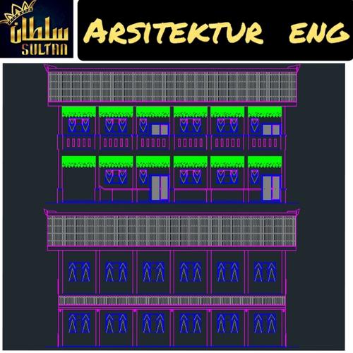 Jual Jasa Gambar Arsitek Gedung Sekolah / Gambar Kerja Sekolah Autocad ...