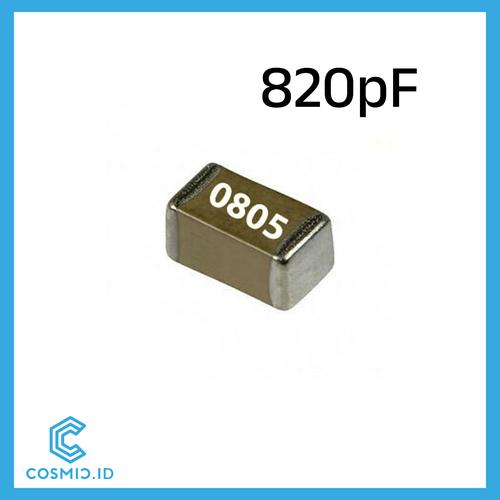 Jual Capacitor 820pF 820 pF 0805 Kapasitor picoFarad SMD - Kab. Bandung ...