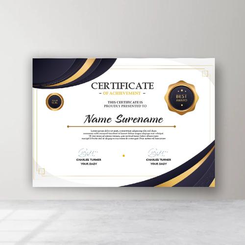 Jual Sertifikat Piagam Penghargaan Custom Elegan / Sertifikat Piagam ...