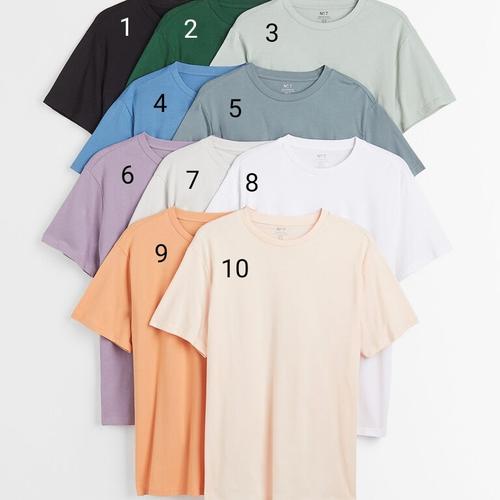 Jual H&M Essentials No. 7: The T-shirt Regular Fit Round-neck - Seri 2 - 10 Light Peach, S ...