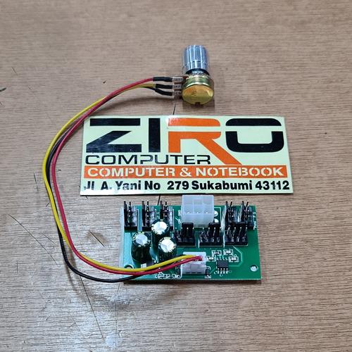 Jual 8 Port Fan Hub 4PIN PWM 6PIN PCIe - MAX 300W - Hitam - Kota ...