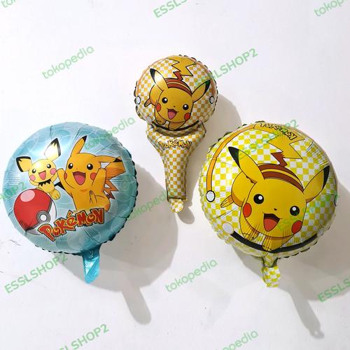 Jual Balon Foil Pikachu/ Balon Pokemon - Kuning Bulat - Jakarta Barat ...