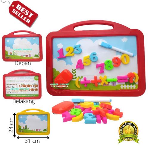 Jual papan magnet/huruf dan angka/papan tulis,huruf dan angka/ - huruf ...