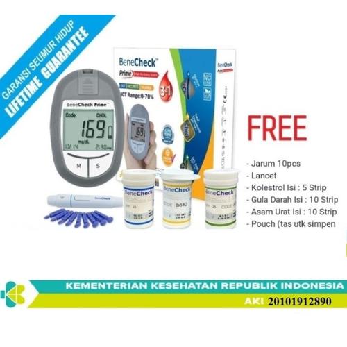 Jual ALAT GULA DARAH BENECHECK PLUS DAN BENECHECK PRIME 3 IN 1 ORIGINAL ...