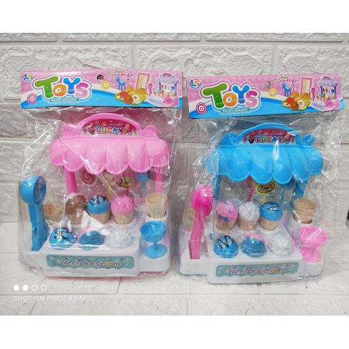 Jual MAINAN ANAK GEROBAK ES KRIM SET/MAINAN ANAK COOL ICE CREAM SET LI1 ...