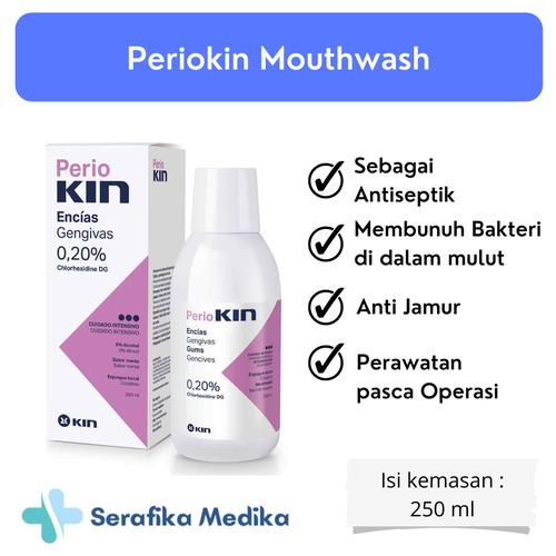 Jual Perio Kin Mouthwash. Chlorhexidine digluconate 0,20% - Jakarta ...