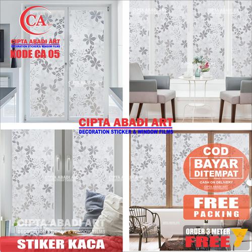Jual Stiker Kaca Motif Batik Bunga Terbaru L-90 - CA 05 - Kota Bekasi ...