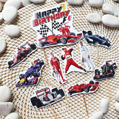 Jual Formula 1 F1 Race Car Racing Birthday Cake Topper Cupcake Hiasan ...