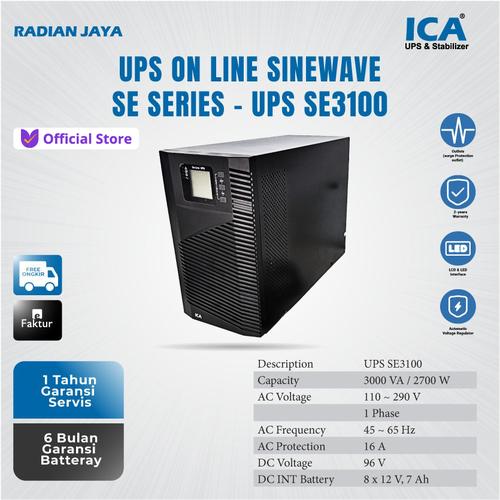 Promo UPS ICA TYPE SE3100 3000VA / 2700WATT Cicil 0% 3x - Jakarta Pusat ...