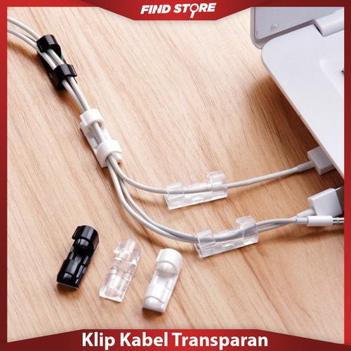 Jual Klip Kabel Tempel Dinding Penjepit isi 20pcs Organizer Cable ...