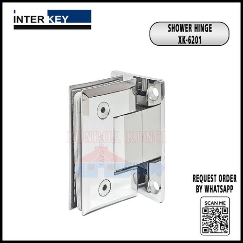 Jual Engsel Pintu Kaca Shower Hinge X-Key 6201 SUS 304 PSS Kaca Ke ...