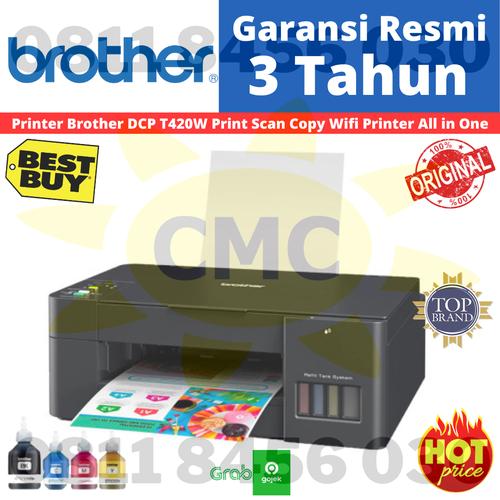 Jual Printer Brother DCP T420W T 420W WiFi Print Scan Copy Resmi ...