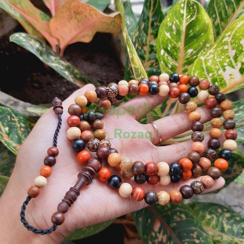 Jual Tasbih kayu kombinasi 11 jenis macam kayu - Kab. Jember - Ar_Rozaq ...