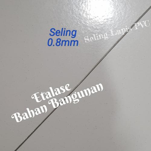 Jual SELING 0.8MM LAPIS PVC STAINLESS KABEL 0.8 TALI KAWAT BAJA SLING 0 ...