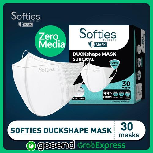Jual Softies Duckshape Box Isi 30 Masker Softies Duckbill Surgical Mask ...