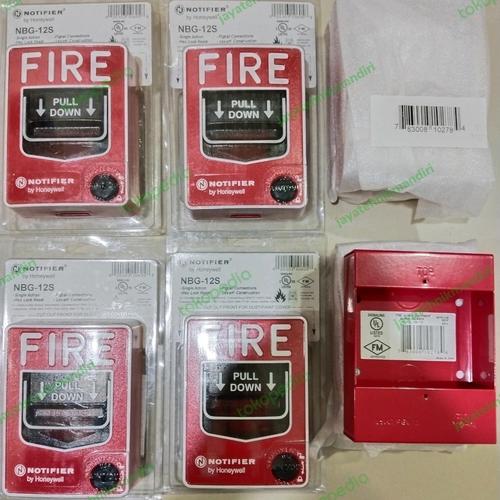 Jual Notifier NBG-12S Conventional Manual Pull Station + Backbox Metal - Jakarta Barat ...