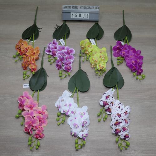 Jual Bunga Anggrek Latex Latek 2Cabang 12Kuntum Dengan Daun 45001 - C5 ...