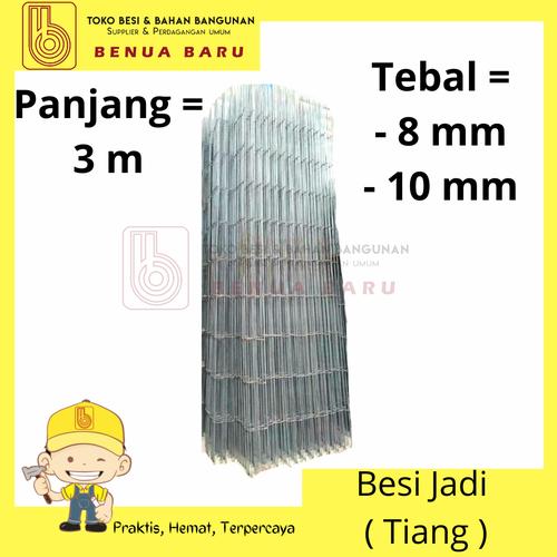 Jual Besi Jadi Tiang 3 meter / Behel Tiang / Besi Behel Jadi Tiang 3 ...