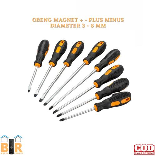 Jual Obeng Plus (+) / Obeng Minus (-) Diameter 3 - 8mm - 8X200 8 inch ...