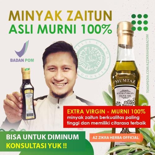 Promo Minyak Zaitun Asli Extra Virgin Olive Oil Murni Mumtaz 60 175 350 ...
