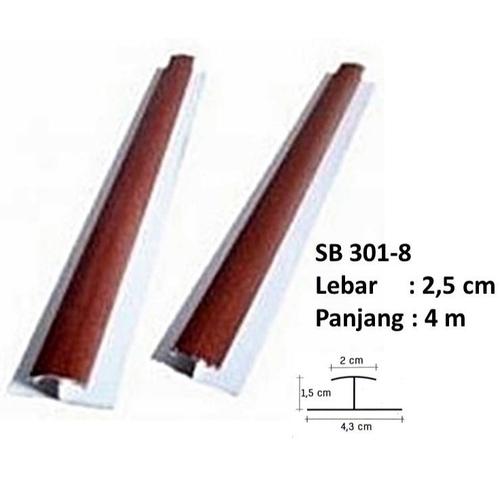 Jual list sambung kayu jati shunda plafon pvc - coklat merah - Kota ...