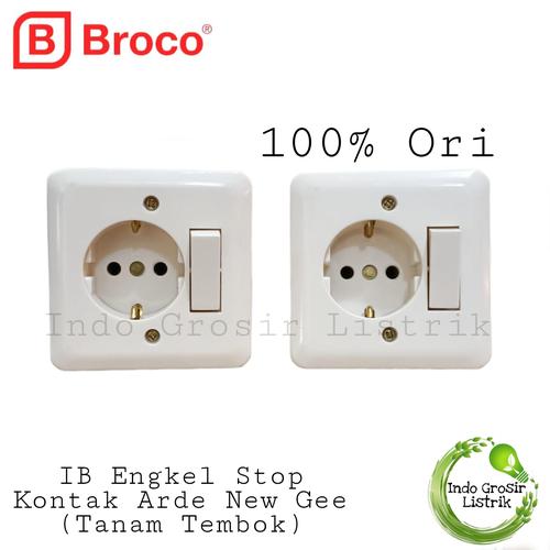 Jual IB Engkel Stop Kontak Arde Broco 525161 NewGee Saklar EngkelStop ...