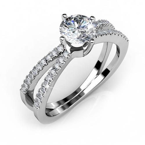 Promo Xena Ring - Cincin Crystals by Her Jewellery - White Gold, 5 ...