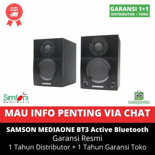 Promo STUDIO MONITOR SPEAKER SAMSON MEDIAONE BT3/BT-3/BT3 Active w ...