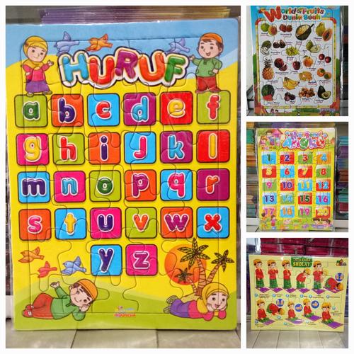 Jual Buku anak belajar Membaca Menulis Mewarnai Calistung Cerita Puzzle ...