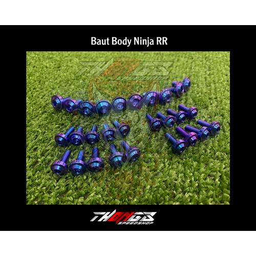 Jual Baut set titanium body ninja RR - Blue Ice, Isi 34 - Kab. Bogor ...