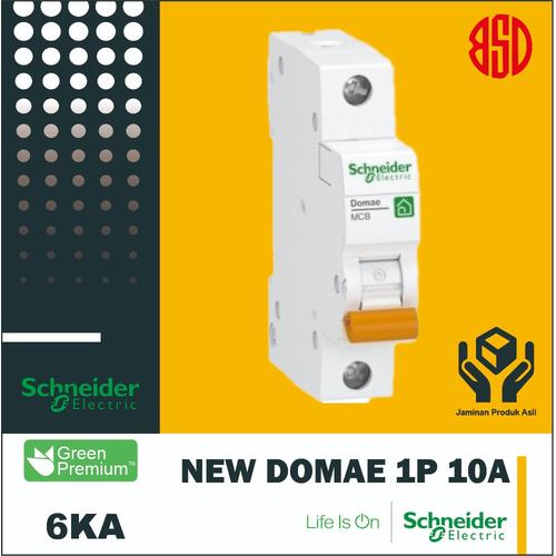 Jual MCB 1PHASE 10AMPERE DOMF01110 SCHNEIDER NEW DOMAE 6KA Original 1P 10A - Jakarta Barat ...