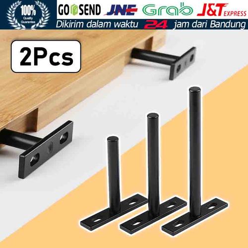 Jual 2Pcs Bracket Ambalan Melayang Besi Rak Dinding Floating Shelf ...