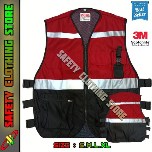 Jual ROMPI SAFETY KOMBINASI-ROMPI KOMBINASI MERAH HITAM 3M SCOTLITE ...