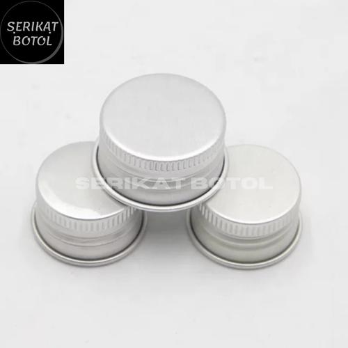 Jual TUTUP BOTOL ALMUNIUM ULIR 28 ALUR ALMUNIUM TUTUP NECK 28 SILVER ...