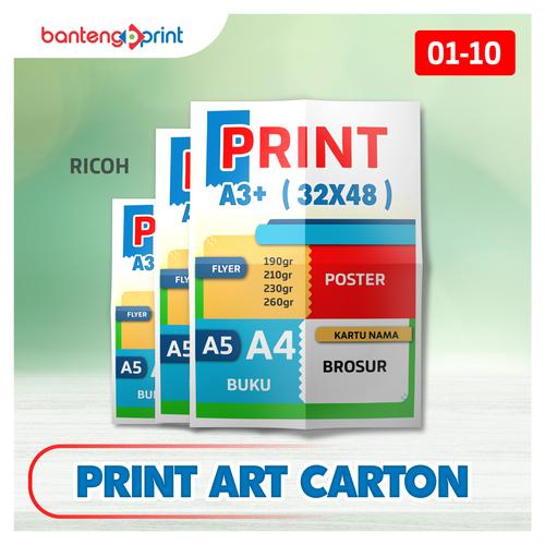 Jual PRINT ART CARTON 1-10 LEMBAR A3 PLUS - 210GR, SATU SISI - Kota ...