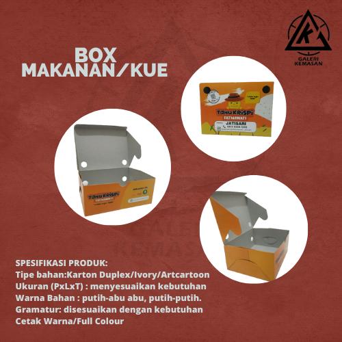Jual BOX MAKANAN - Custom Kemasan Duplex Percetakan - Termurah ...