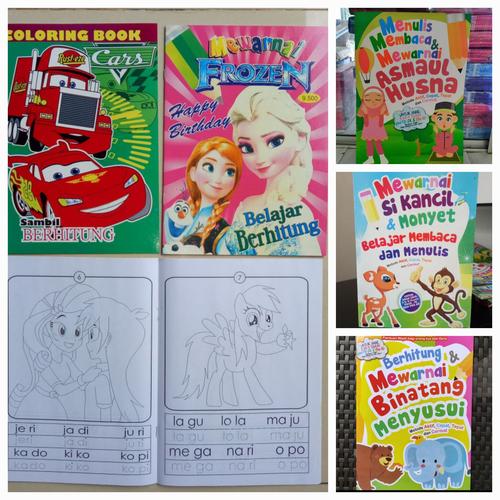 Jual Buku anak belajar Membaca Menulis Mewarnai Calistung Cerita Puzzle ...