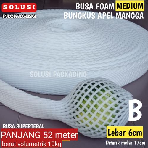 Jual BUSA BUAH 6cm 52meter | FOAM NET JARING BUAH BUNGKUS APEL PIR ...