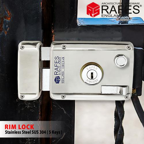 Jual RIM LOCK RAFES STAINLESS STEEL SUS 304 COMP KEY KH 0026 - KH 0026 ...