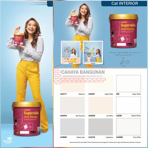 Jual CAT TEMBOK AVIAN LENKOTE SUPERSILK SUPER SILK ANTI NODA 2.5 L ...