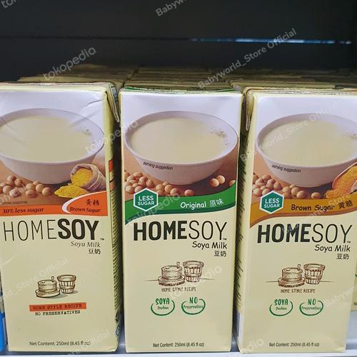 Jual Home Soy ORIGINAL /BROWN SUGAR Less Sugar soya milk susu kedelai ...