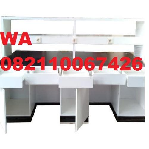 Jual Island Bench Meja Laboratorium HPL dengan Rak Laboratorium - Kota ...