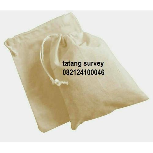 Jual Kantong Kain Sample Bag Uk 15x20 Calico Sample Bag 15x20 ( Isi 100 ...