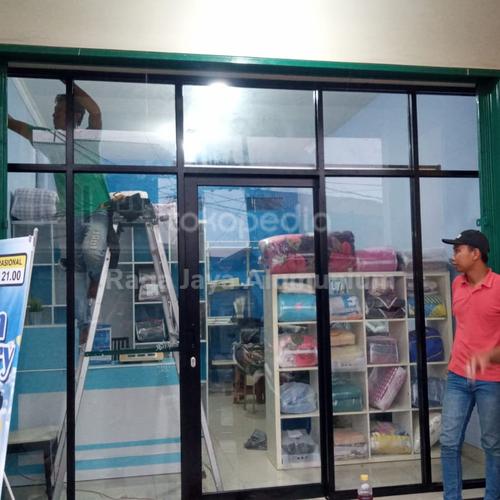 Jual partisi pintu ruko toko loundry / pembatas / penyekat ruangan ...