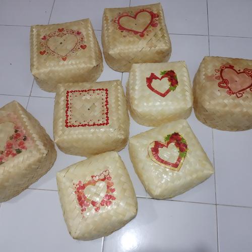 Jual Besek Bambu Motif Uk. 20x20 cm (Back To Nature, Kemasan Alami ...