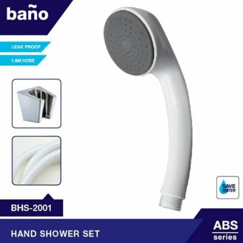Jual Hand shower putih BANO handle shower putih pegangan shower putih ...