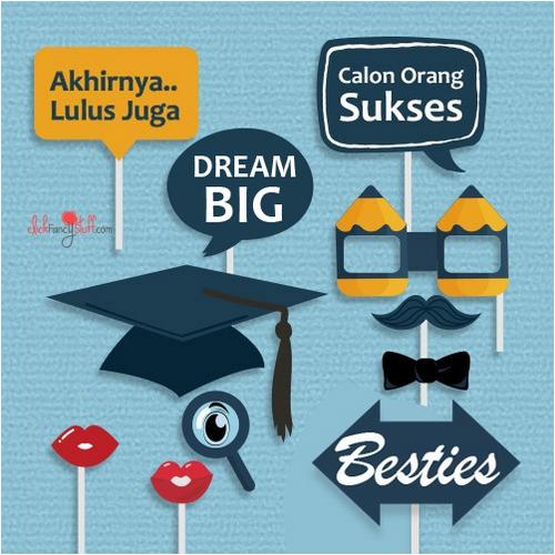 Jual photobooth props / properti / aksesoris foto wisuda / graduation ...