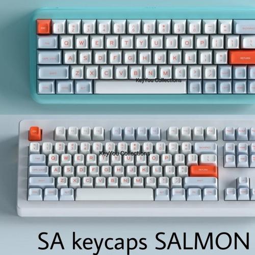 Jual "Salmon" SA Keycaps ABS clone not 9009 retro planet shoko ice grey ...